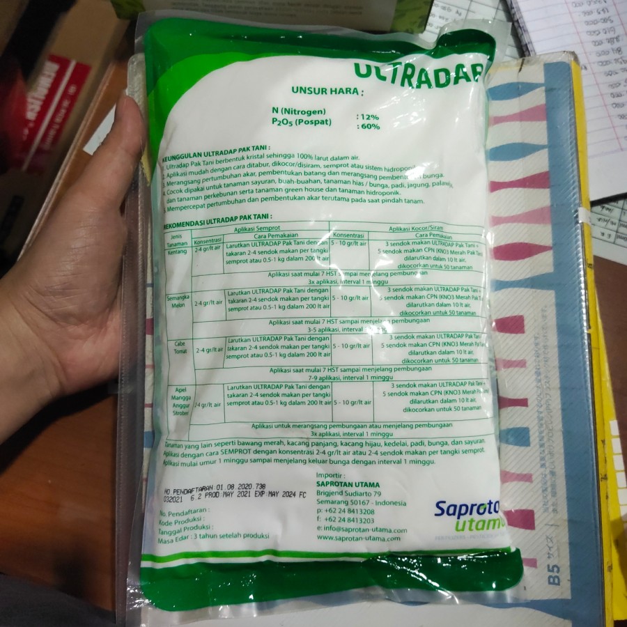 Pupuk Ultradap Pak Tani 1 Kg | Lazada Indonesia