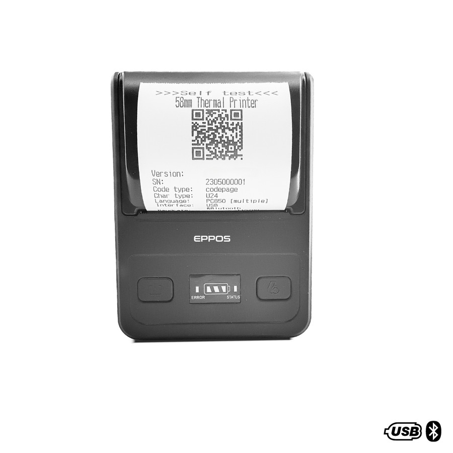 Eppos EP5814 Mobile Printer Bluetooth Thermal 58mm RPP02N EP 5814 EP-5814 Mini Printer Portable ...
