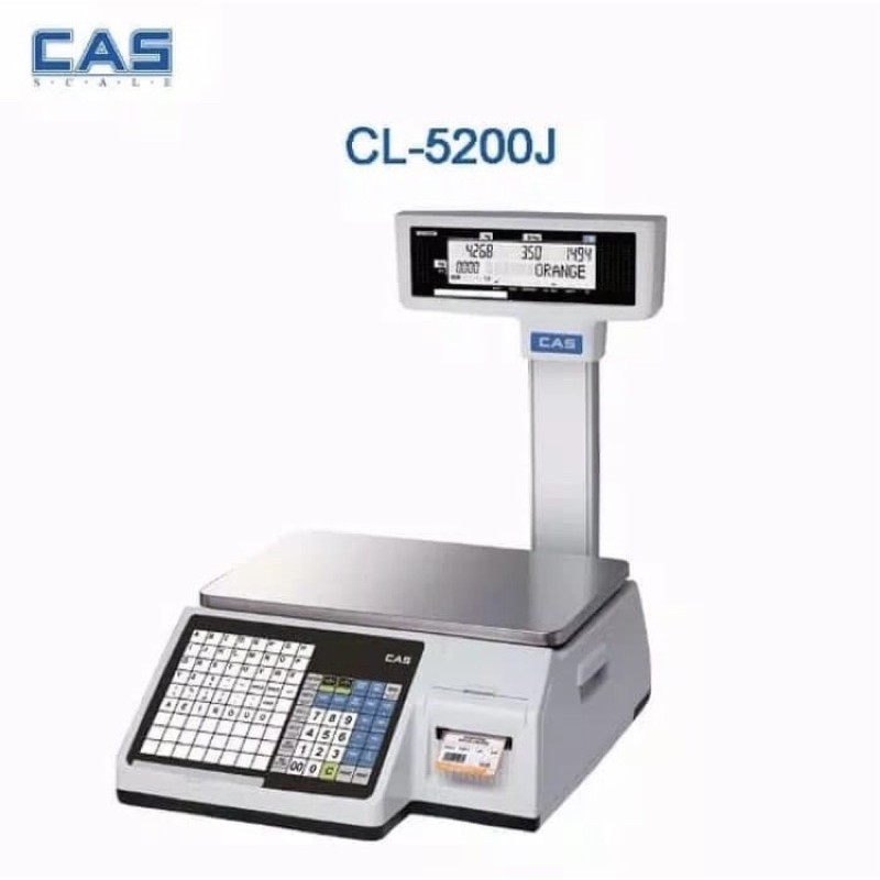Timbangan Supermarket 30 Kg CAS CL-5200JP / Timbangan Print Label Cas ...