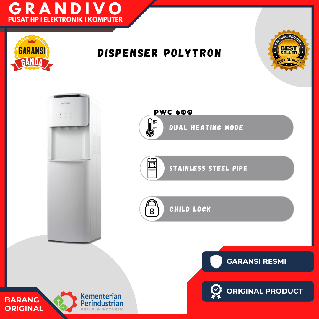 Dispenser Polytron PWC 600 Garansi Resmi - Grandivo | Lazada Indonesia