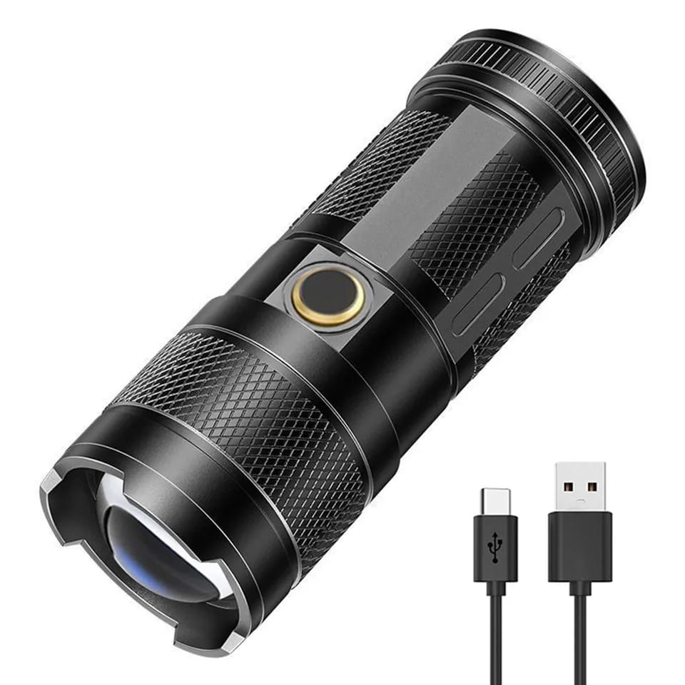 SENTER LED S86 SENTER LASER BISA DI CAS INPUT TYPE-C / SENTER SWAT ...