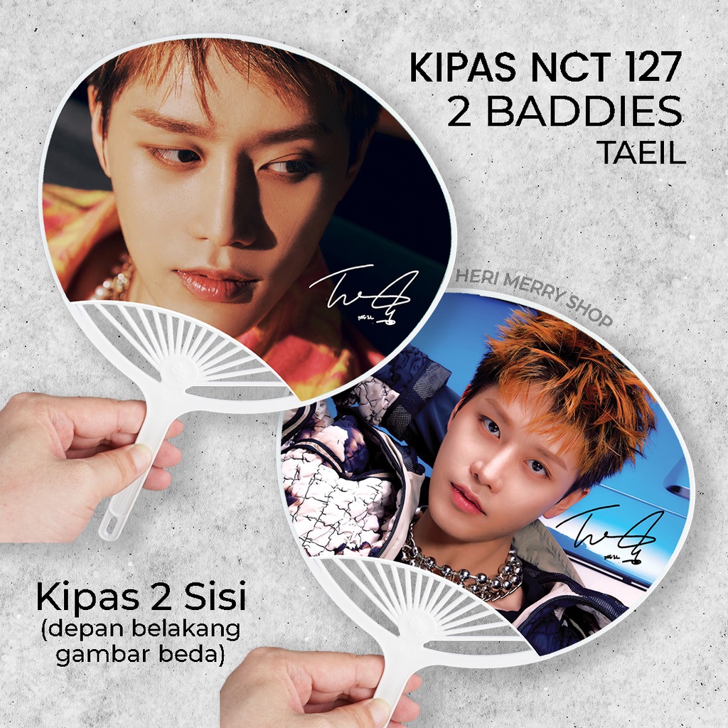 Kipas NCT127 2 Baddies - Merchandise KPOP Hand fan Unofficial Kipas ...