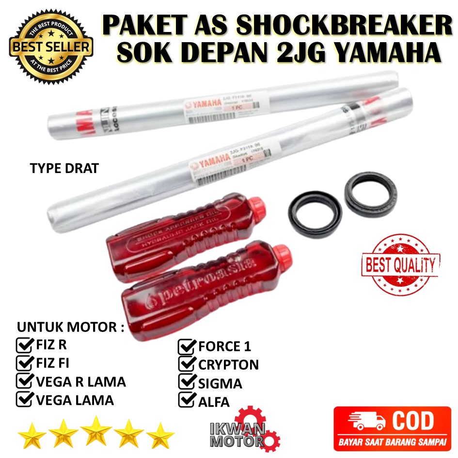 Paket As Shock Sok Breaker Depan Yamaha Vega R - Fiz R - Force 1 - 2JG ...