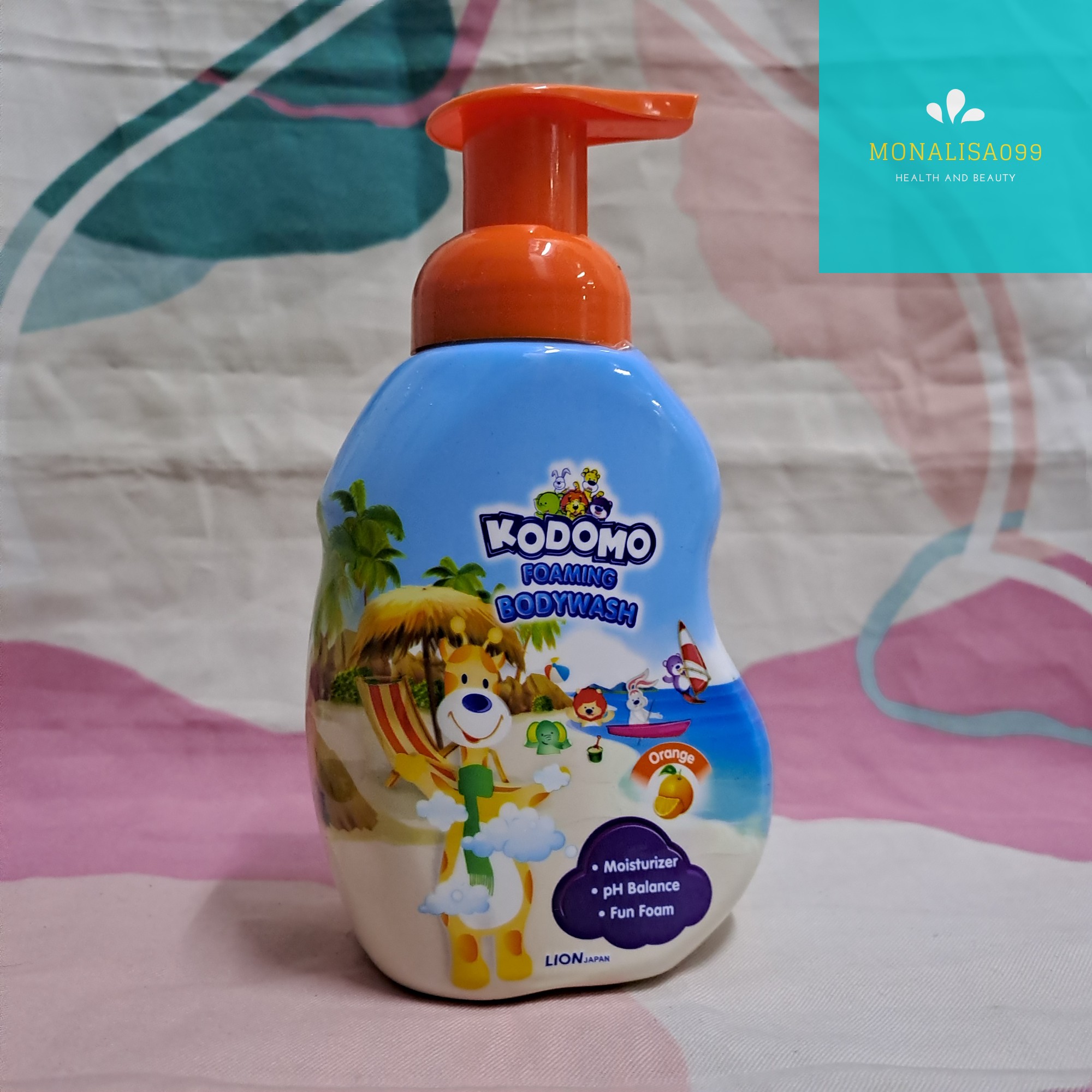 Kodomo Body Wash Foam Orange Bottle 250 ml/Sabun Mandi Kodomo 250ml/Kodomo Foaming Body Wash ...