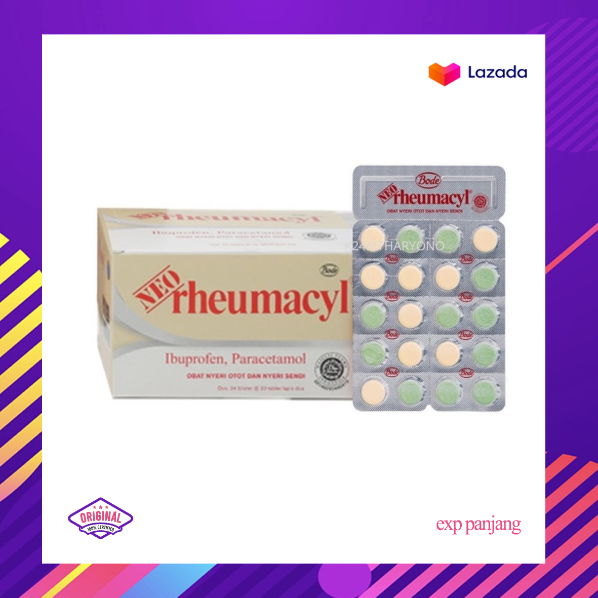 Neo Rheumacyl isi 24 strip (box) | Lazada Indonesia