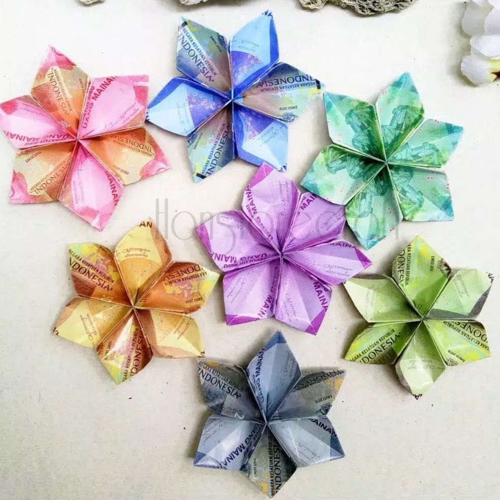 Bunga Kerajinan Mahar dari uang kertas Replika | Lazada Indonesia