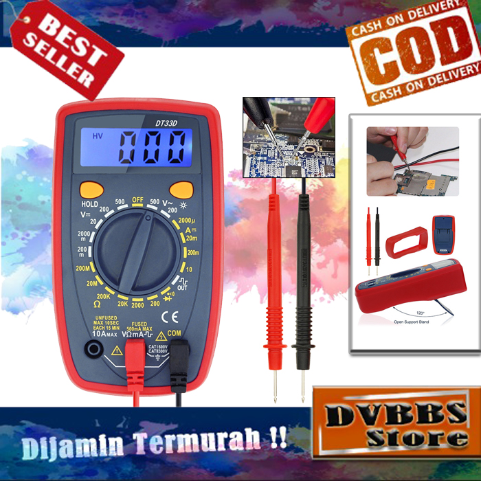 BISA BAYAR DI TEMPAT - Pocket Size Digital Multimeter AC/DC Voltage ...