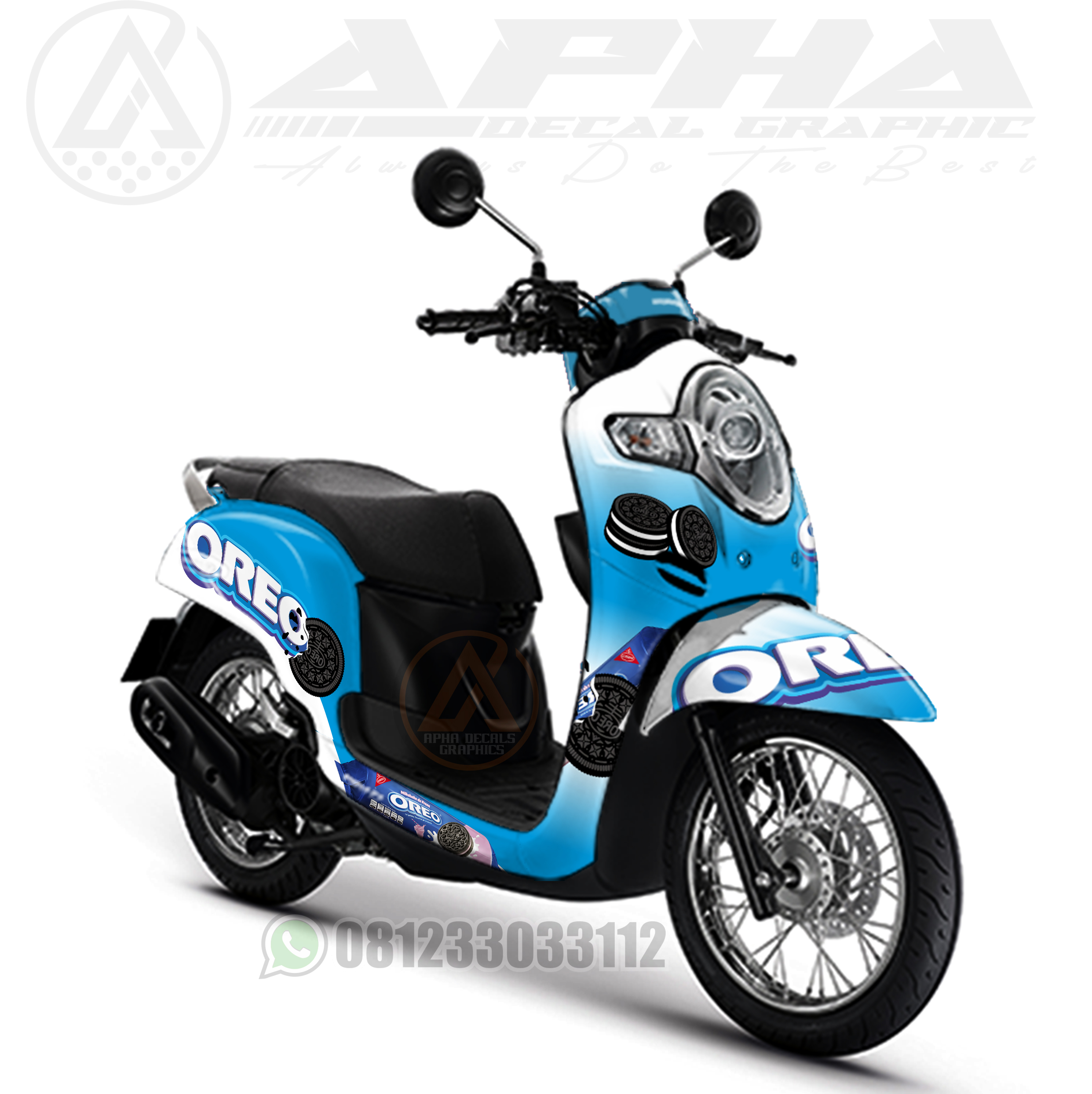 STIKER STICKER DECAL MOTOR HONDA SCOOPY MURAH KEREN OREO | Lazada Indonesia