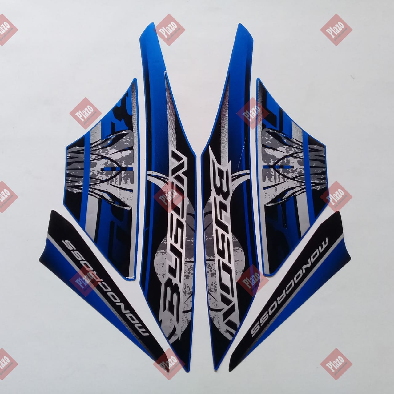 striping body motor / stiker yamaha byson 2012 biru | Lazada Indonesia