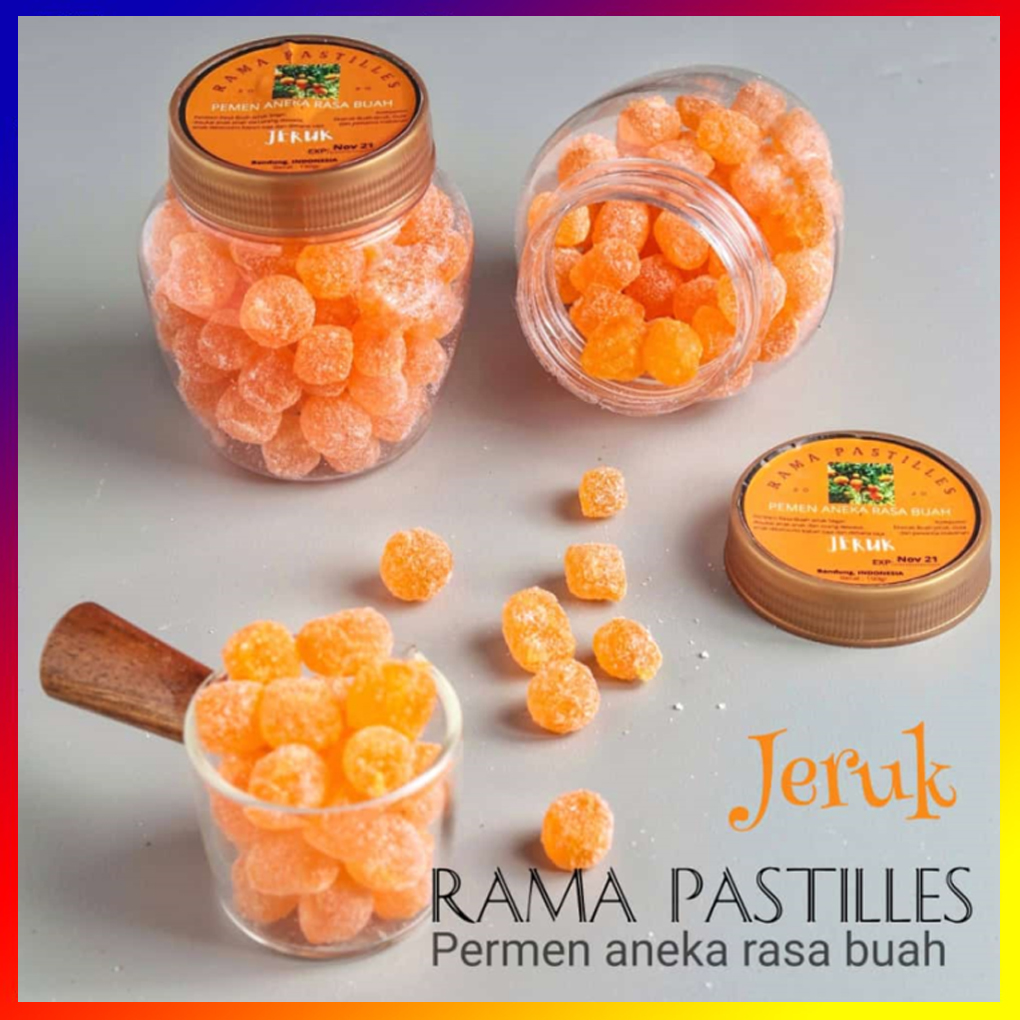 PERMEN BUAH JERUK BOTOL ISI 190 GRAM Permen jeruk Permen buah Permen ...