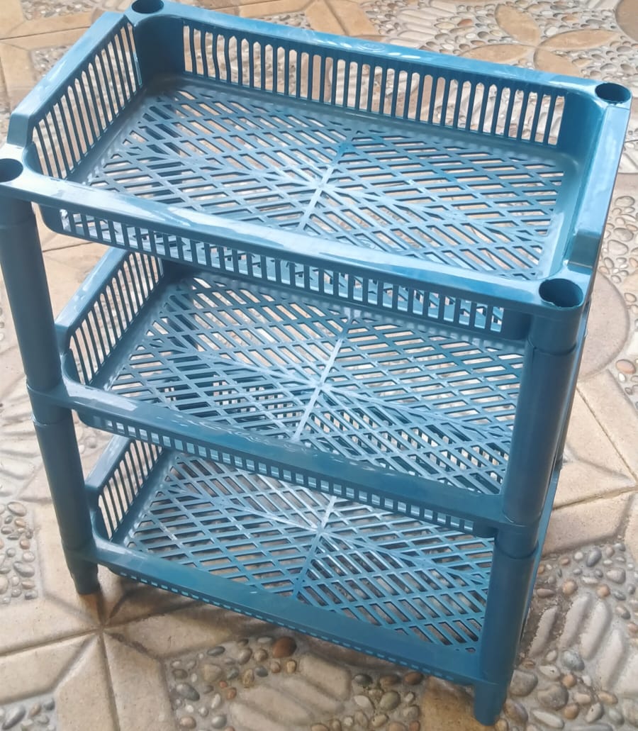 Rak plastik kecil 3 susun polos warna p-er pcs | Lazada Indonesia