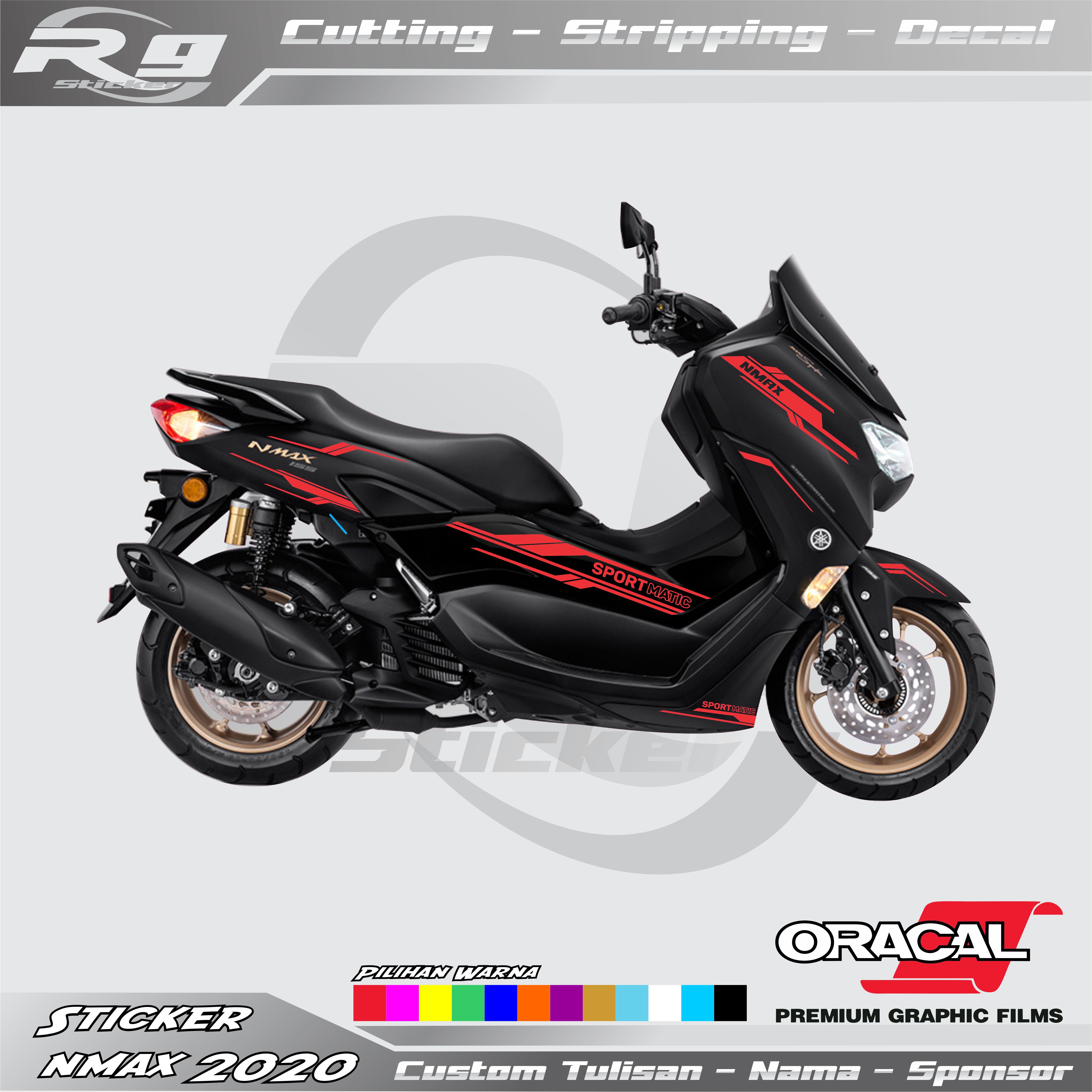 STICKER BODY NMAX 155 - STICKER VARIASI MOTOR NMAX 2019 - CUTTING ...