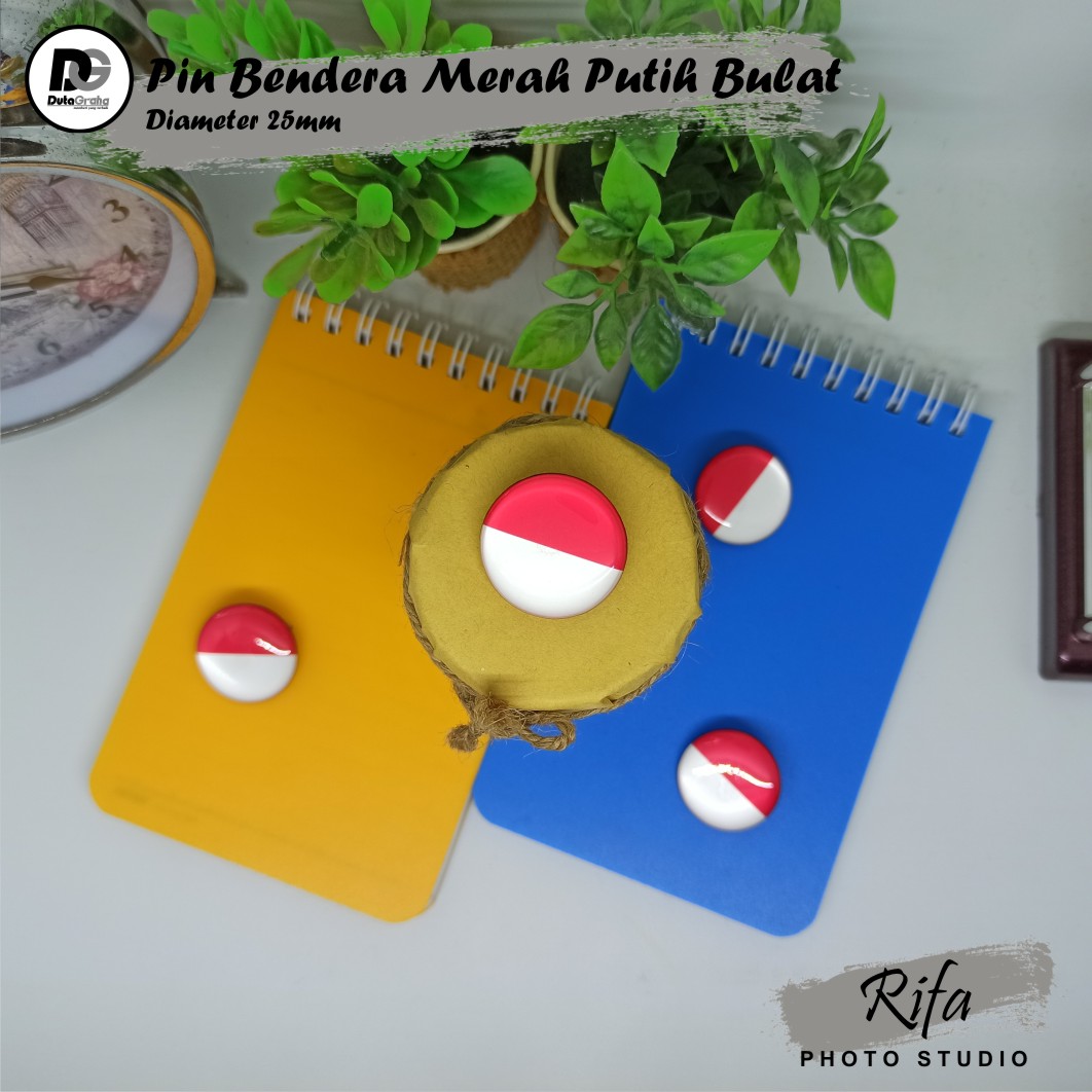 Pin Bendera Merah Putih Bulat Resin | Lazada Indonesia