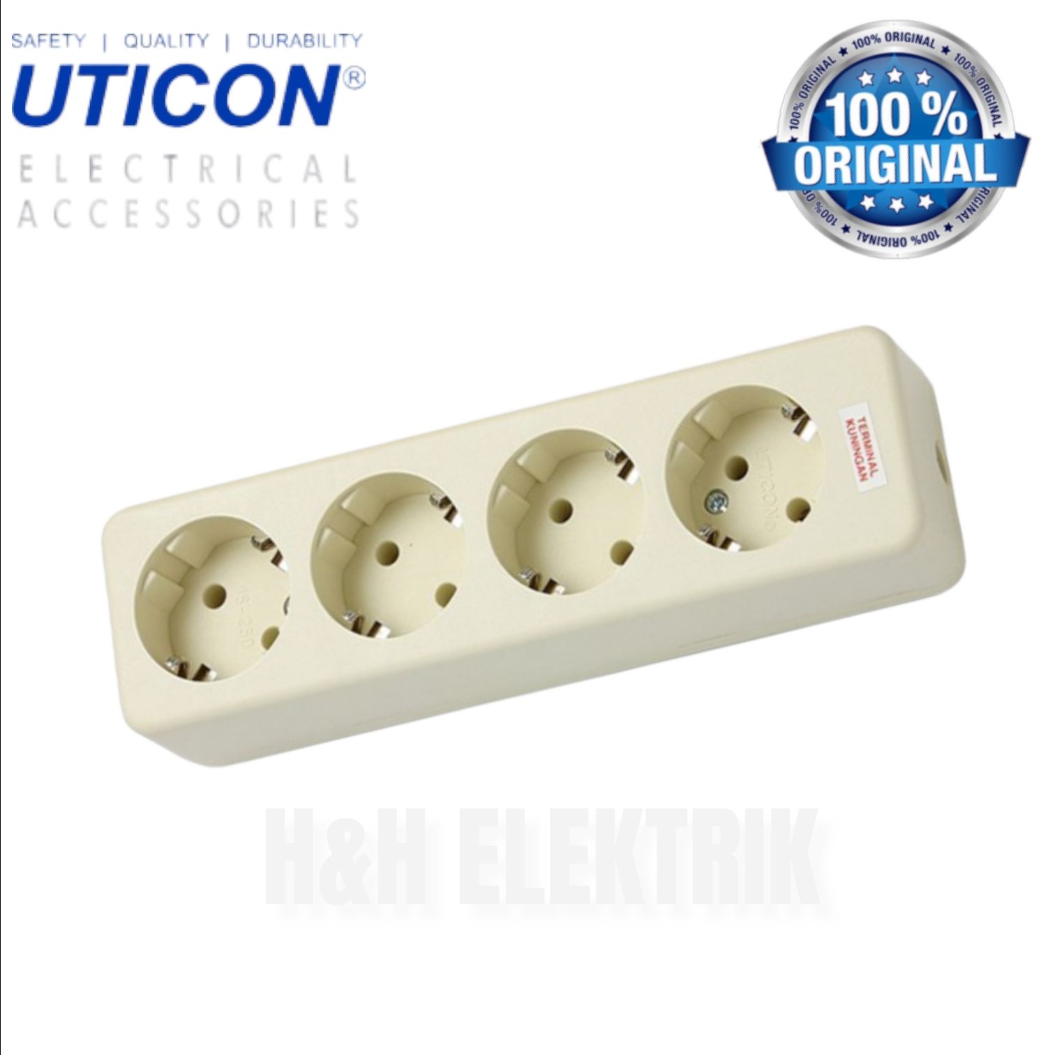 UTICON STOP KONTAK ARDE 4 LUBANG ST-148 | Lazada Indonesia