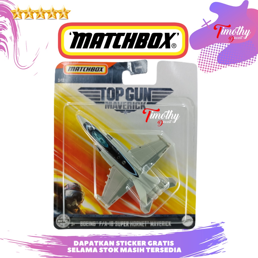 MatchBox Top Gun Maverick Boeing FA18 Super Hornet Maverick Jet TD | Lazada Indonesia