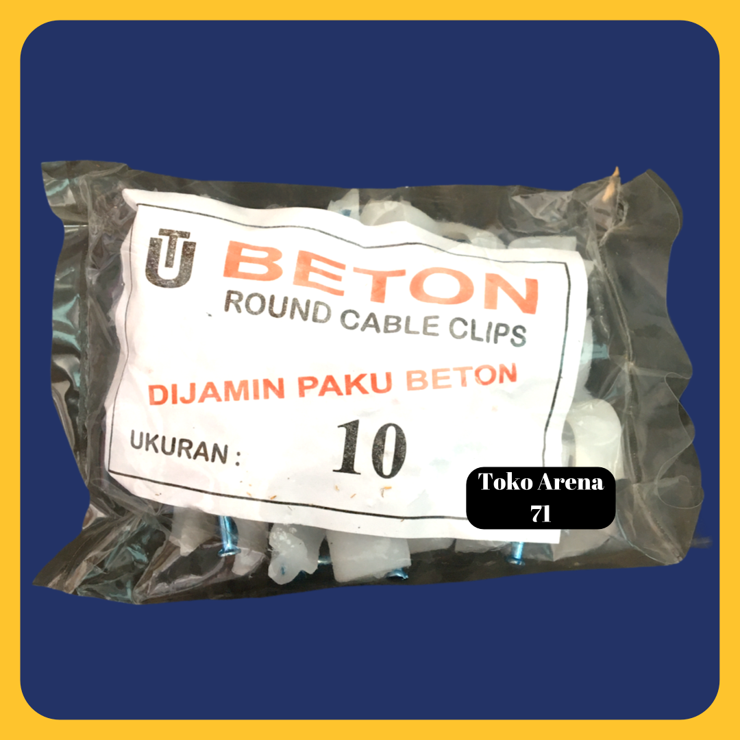 Klem kabel BETON Clip Cable kayu Klem Kabel Kayu Klem Paku Paku Klem ...