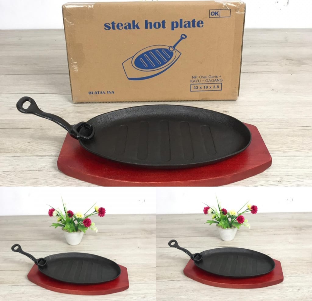Hot Plate Oval Piring Steak Daging Istimewa | Lazada Indonesia