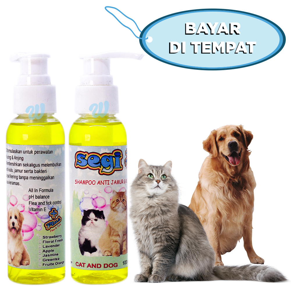 SHAMPO KUCING JAMURAN SAMPO ANJING KORENG SEGI PLUS AROMA LEMON 100 ML ...