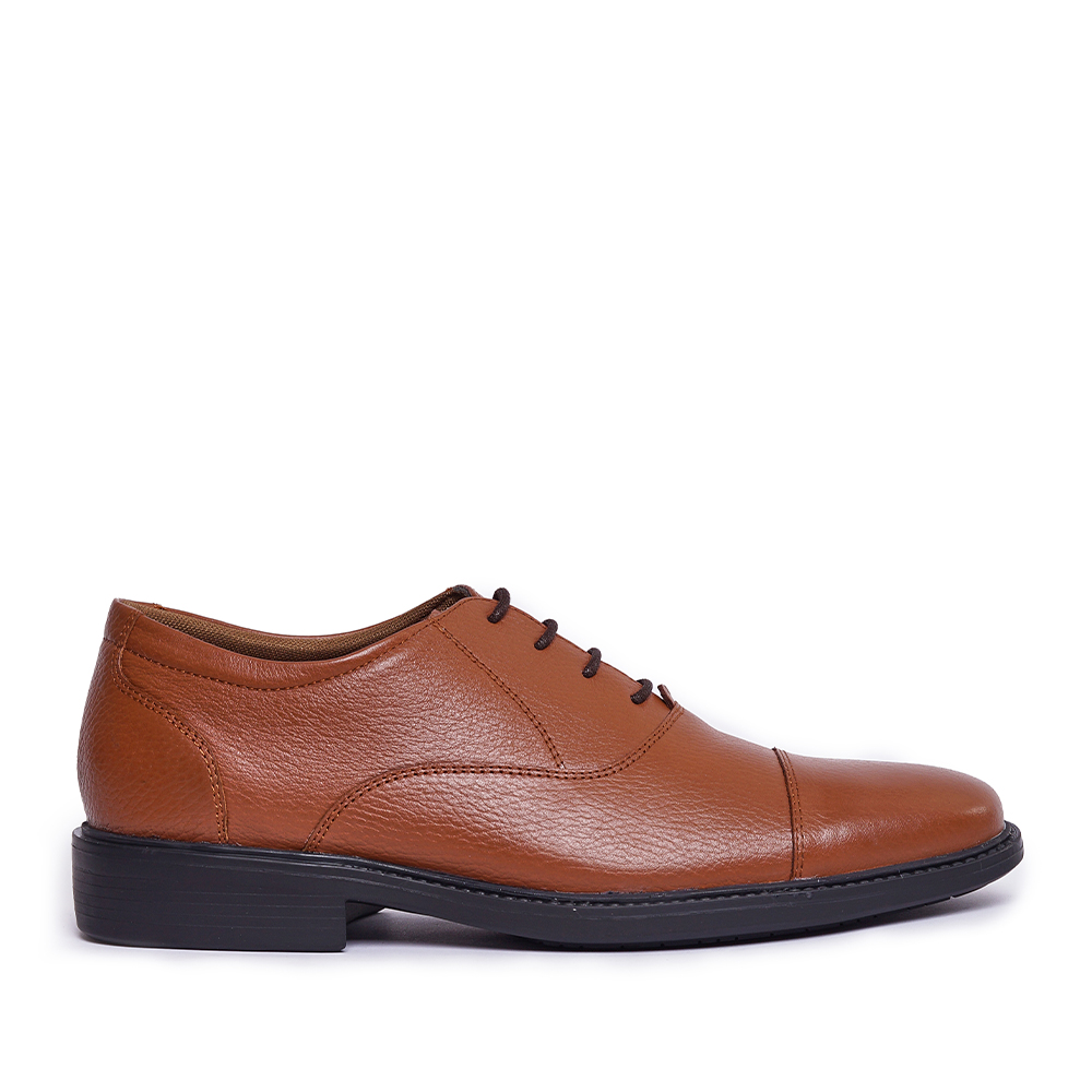 Prabu - Sepatu Kulit Oxford Pria Aarav Brown Milling Cokelat | Lazada ...