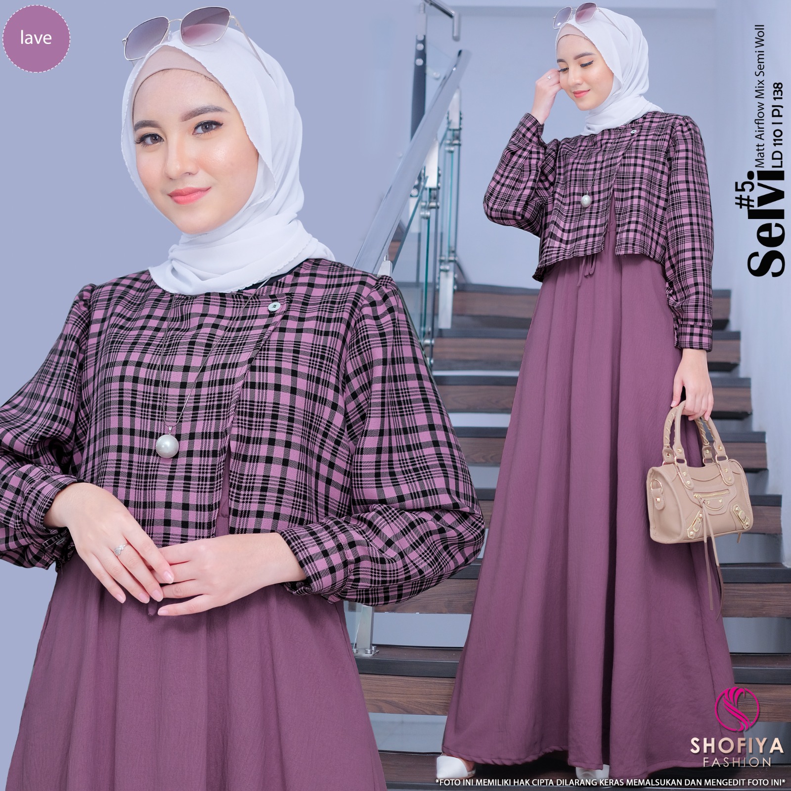 gamis dengan Rompi terbaru selvi 5 | Lazada Indonesia