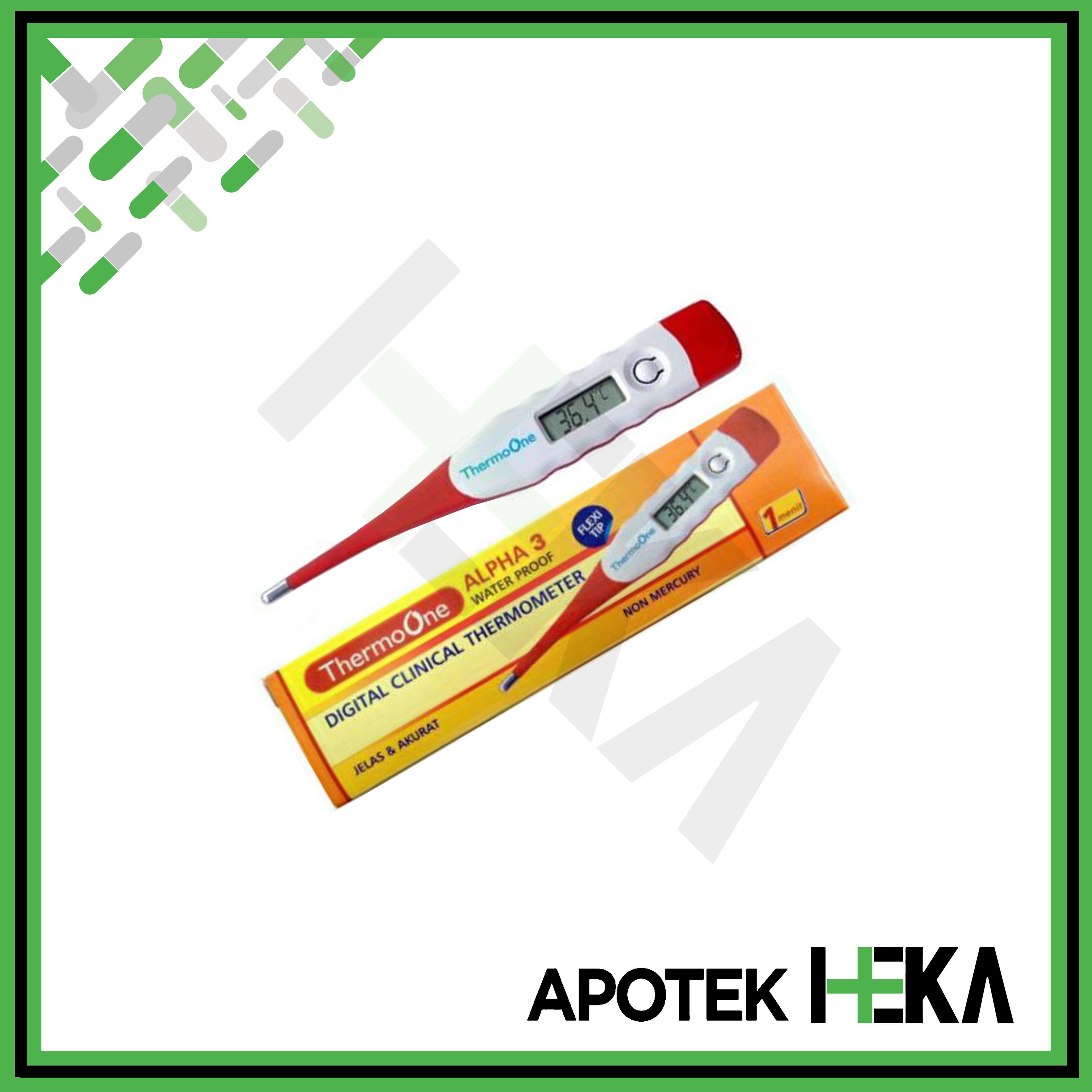 Thermo One Alpha 3 - Termometer Onemed | Lazada Indonesia