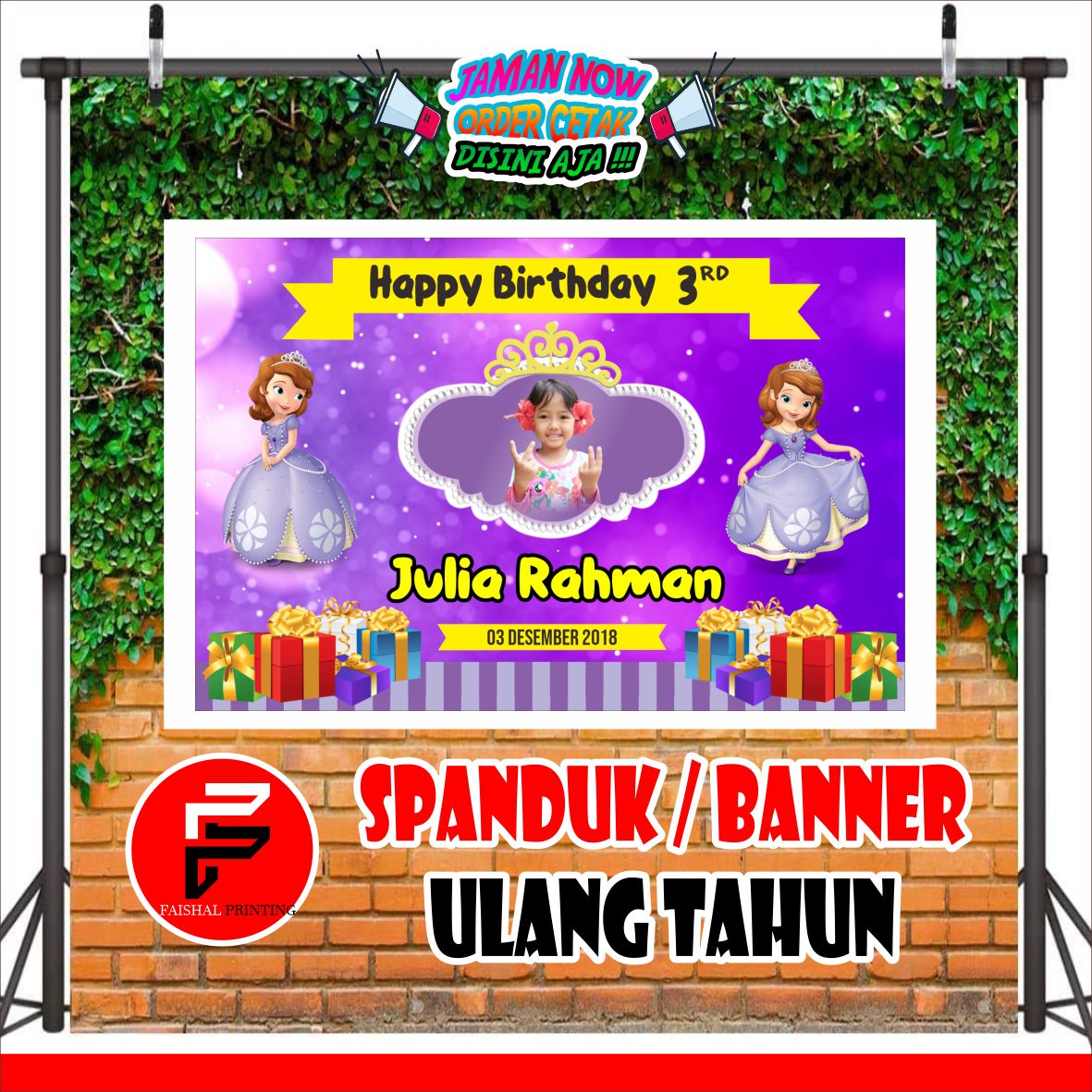 Banner Ulang Tahun / Spanduk Ultah/ Spanduk Ulang tahun Karakter ... Banner Ulang Tahun / Spanduk Ultah/ Spanduk Ulang tahun Karakter ...