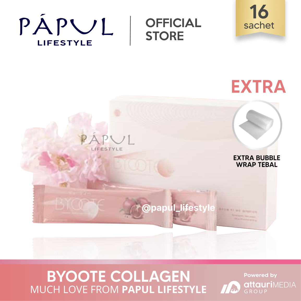 BYOOTE COLLAGEN ORIGINAL (KEMASAN BOX ISI 16 SACHET) | PAPUL LIFESTYLE ...