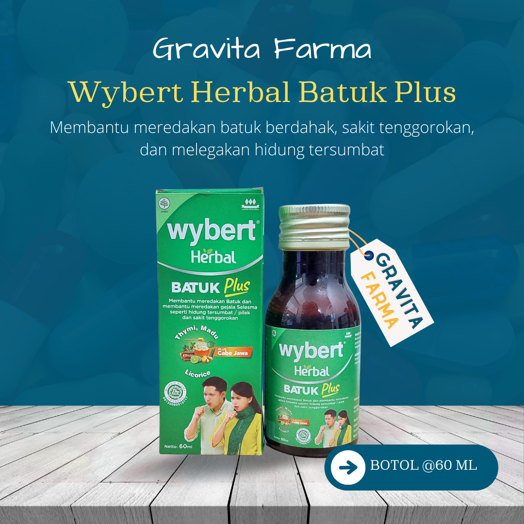 Wybert Herbal Batuk Plus 60 ml | Lazada Indonesia