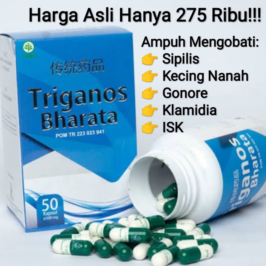 Obat Triganos Bharata Original - Kemasan 200g Isi 50 Kapsul - Garansi ...