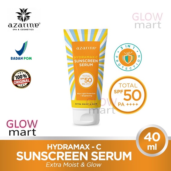 GLOWMART AZARINE Hydramax-C Sunscreen Serum SPF 50 PA+++ - 40 ml ...
