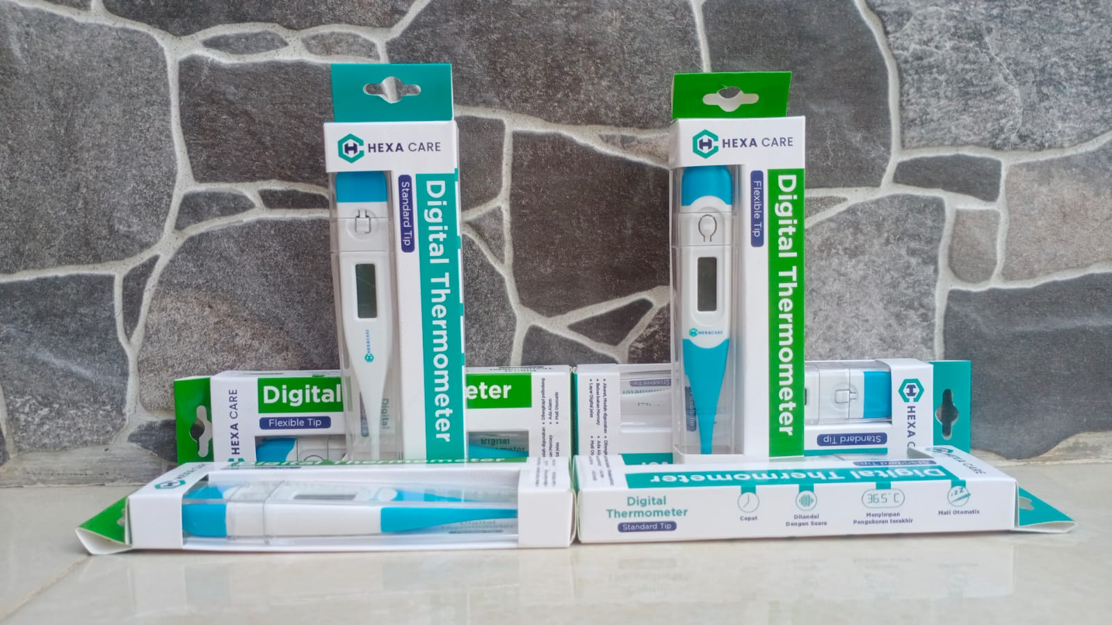 Thermometer Digital Flexible Tip And Standard Tip Hexa Care