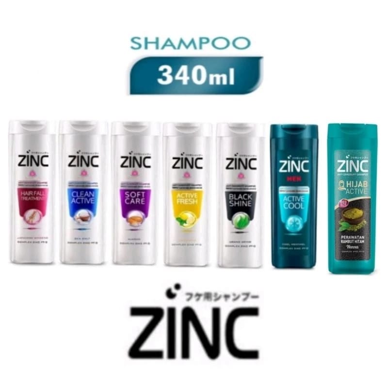 ZINC SHAMPOO ANTI KETOMBE 340ML ~ ORIGINAL 100% | Lazada Indonesia