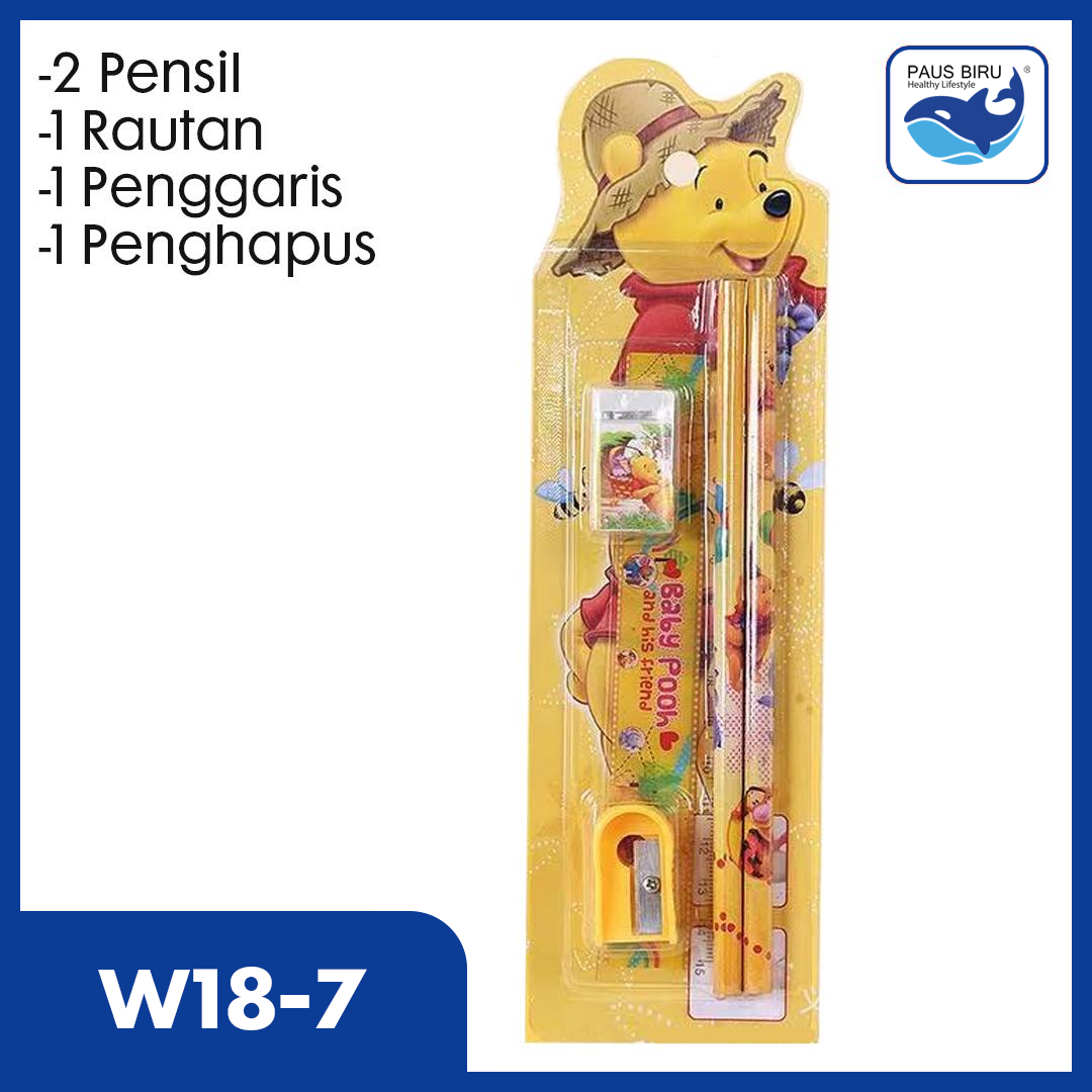 Paus Biru - Set Alat Tulis Cocok Untuk Tempat Pensil Penggaris ...