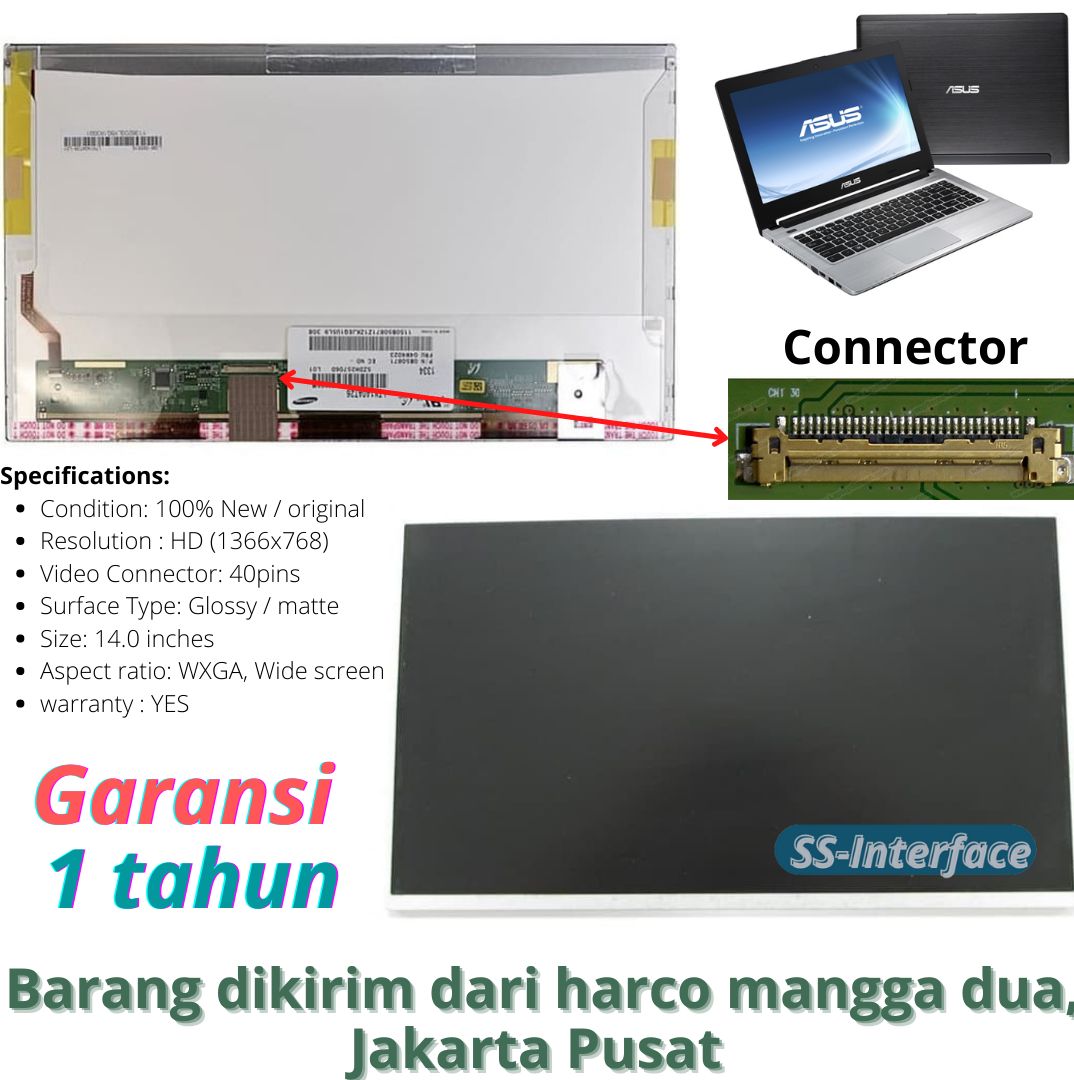 LCD laptop Asus N82E N82JV N82EI N82 N82J N82JQ Notebook Panel Screen ...