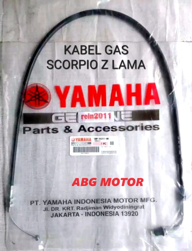 KABEL TALI GAS SCORPIO Z OLD LAMA ORIGINAL | Lazada Indonesia