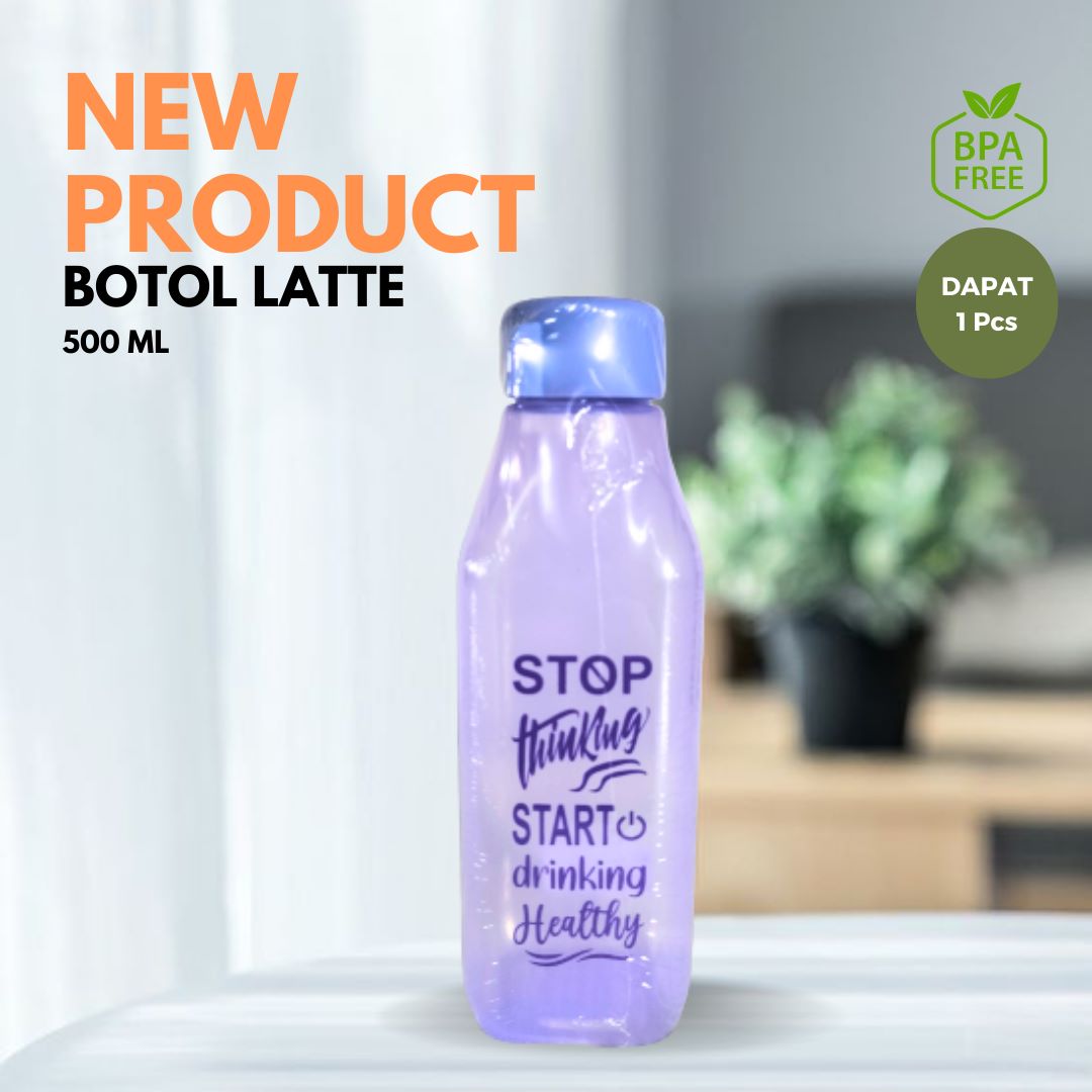 BOTOL MINUM LATTE 500ML !!! BOTOL LATE (DL) BOTOL MINUM ANTI TUMPAH ...