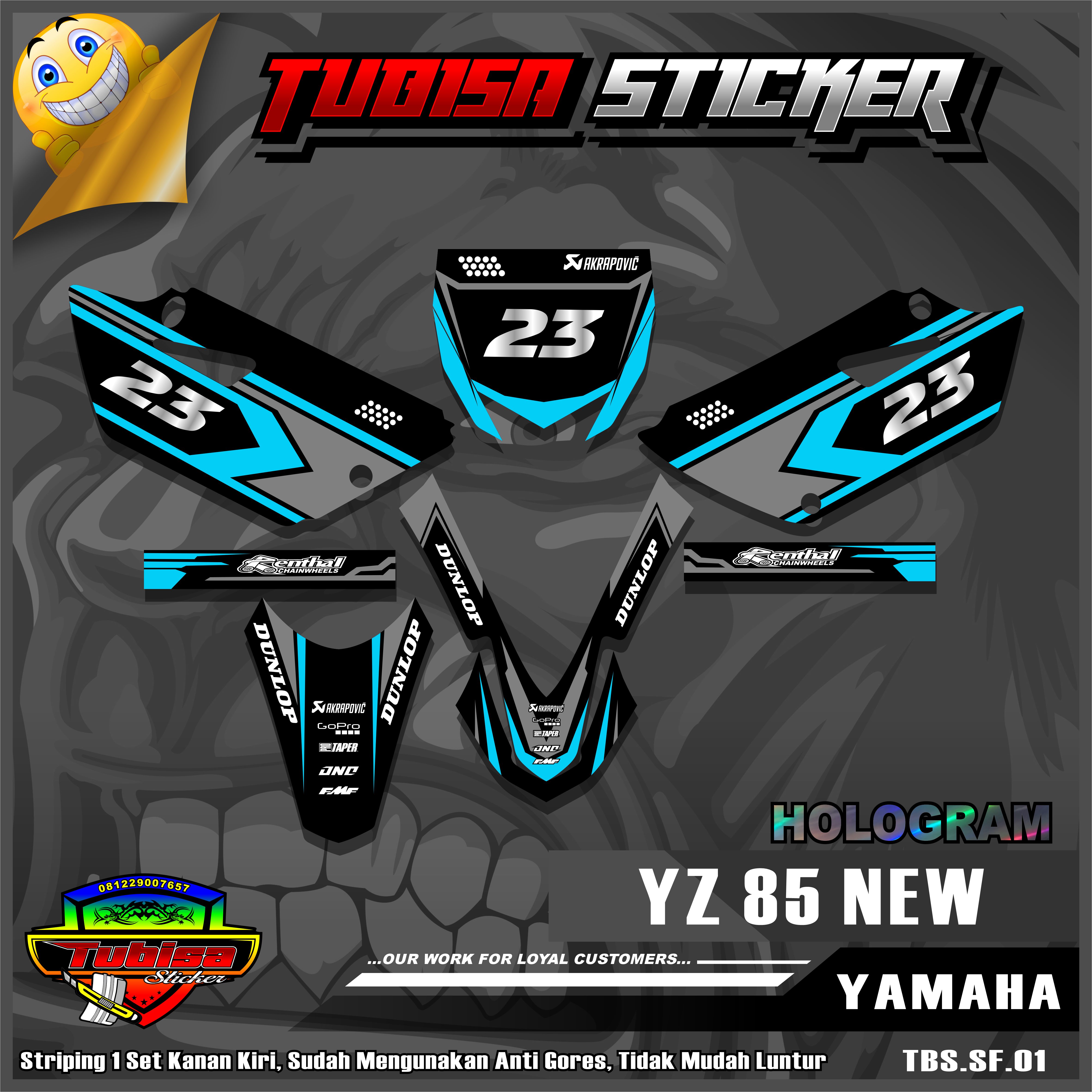 Sticker Striping Yamaha YZ 85 New - Stiker Striping Variasi YZ 85 New ...