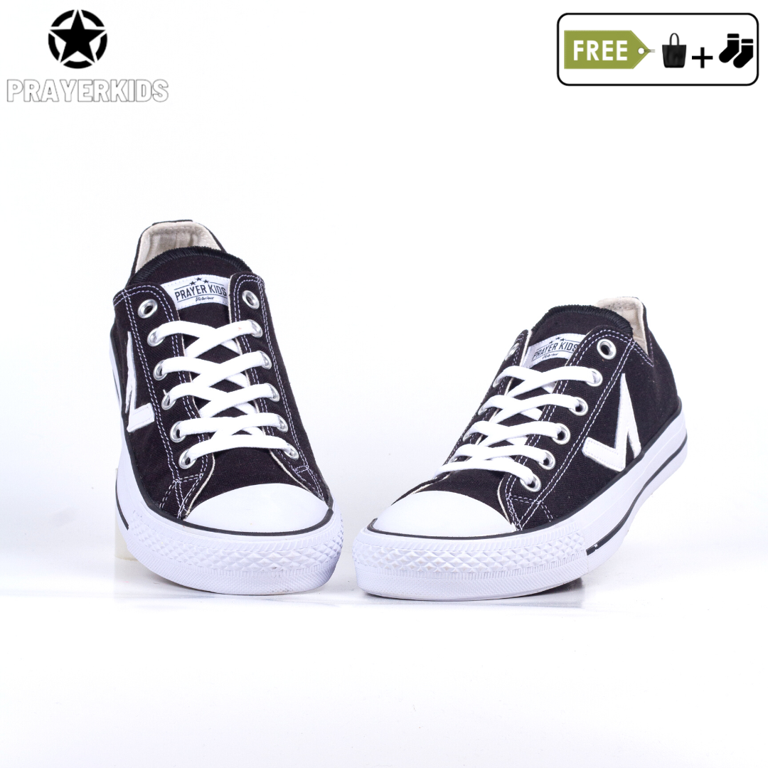 Sepatu Prayerkids Classic Siluet OX- Black White | Lazada Indonesia