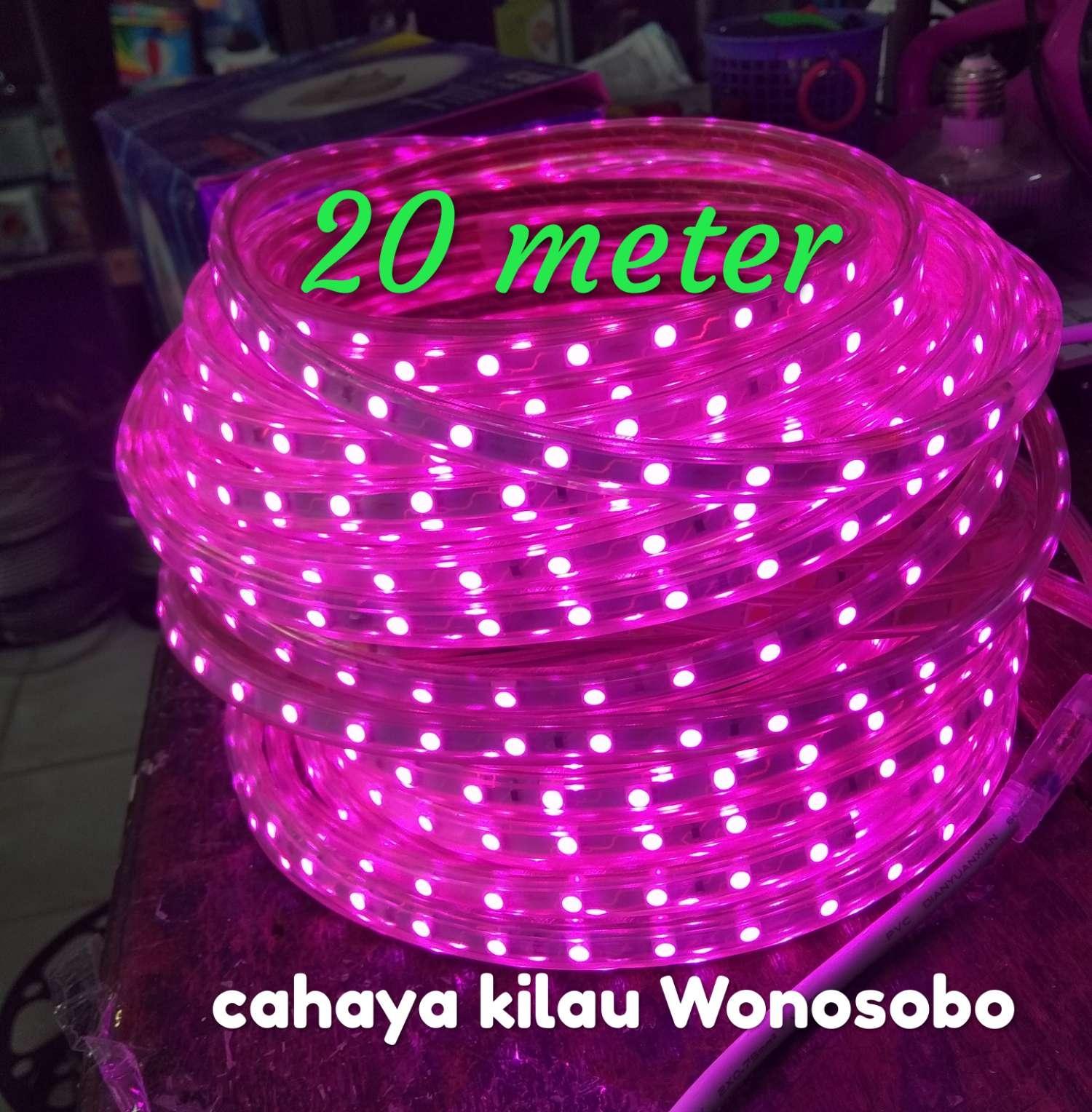 STRIP LED lampu hias plafon gypsum UNGU 20 METER | Lazada Indonesia