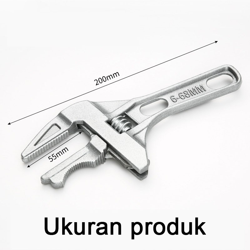 Kunci inggris Adjustable Universal Wrench Spanner Besar Serbaguna ...