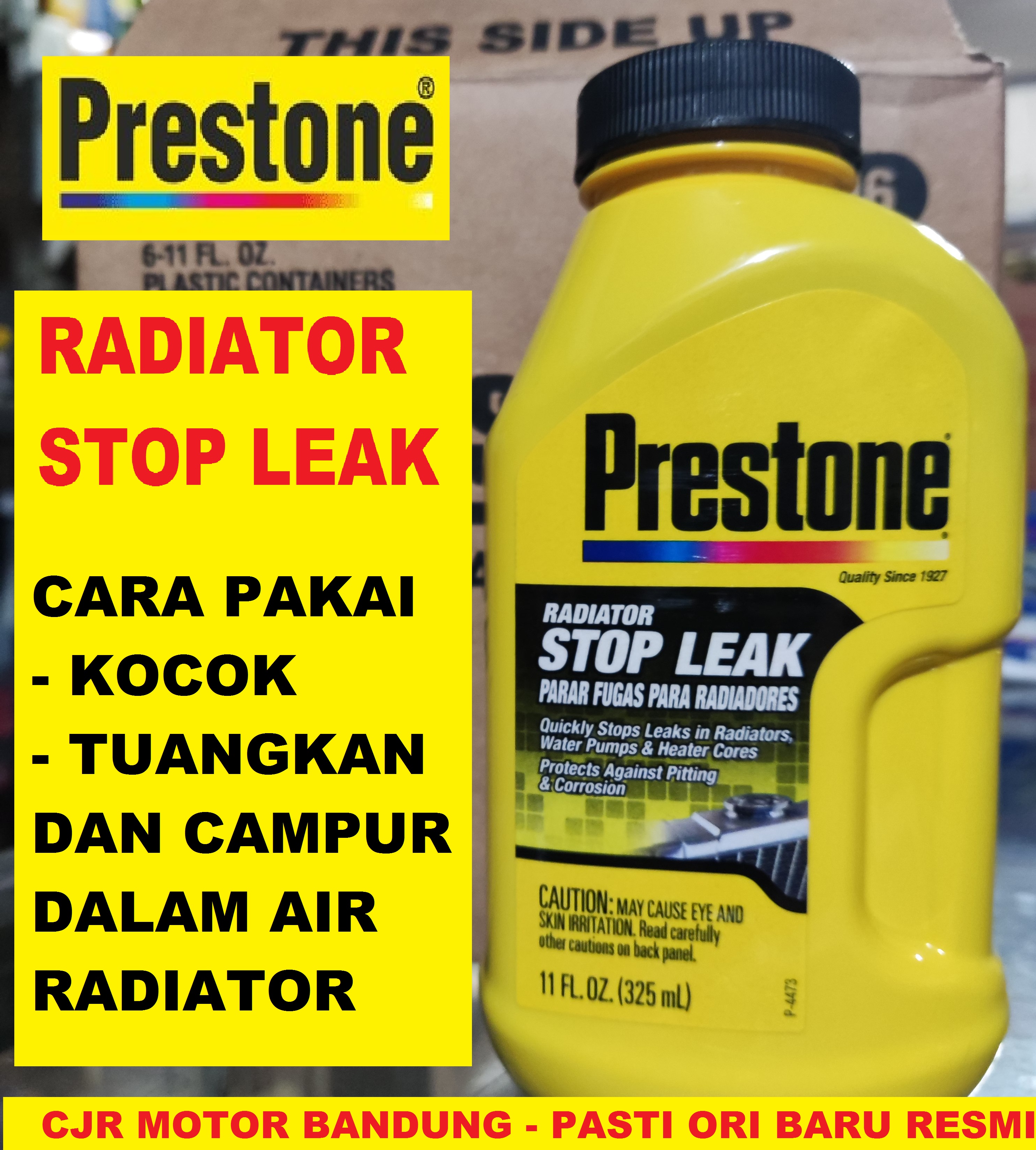 Prestone Radiator Stop Leak Cairan Anti Bocor Air Radiator Mobil Motor ...