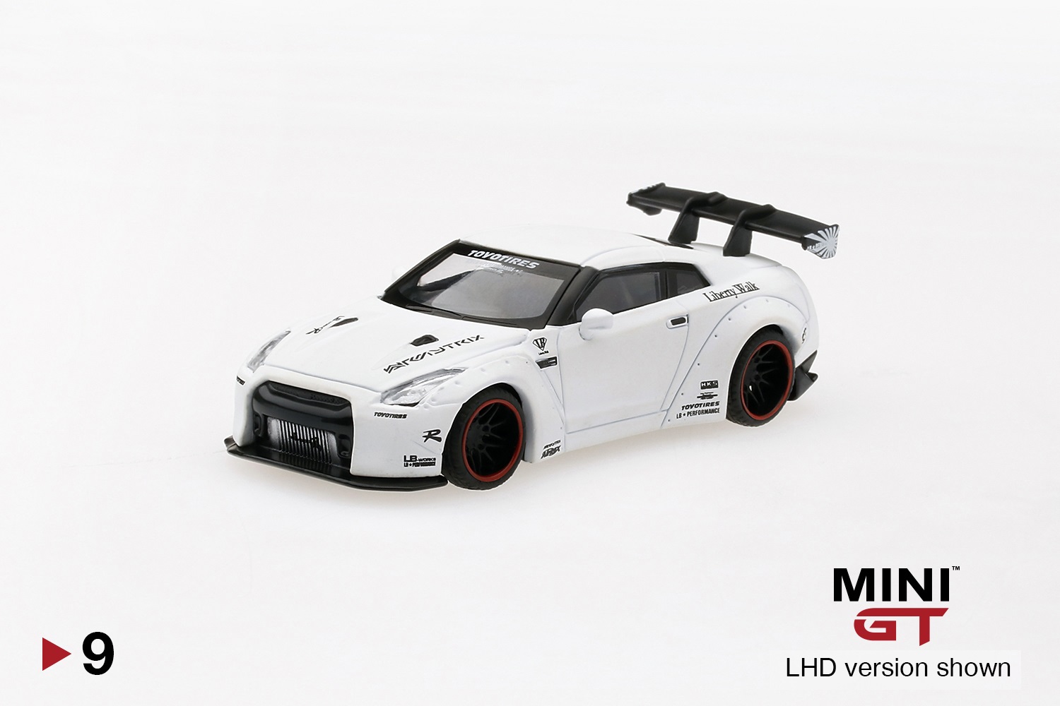 Mini GT 9 Mijo LB WORKS Nissan GT-R (R35) Matte White | Lazada Indonesia