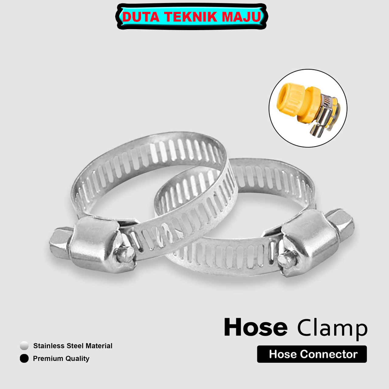 5 PCS LAKONI Klem Selang Putar / Klem Selang Air Gas / Clem Klem Selang ...