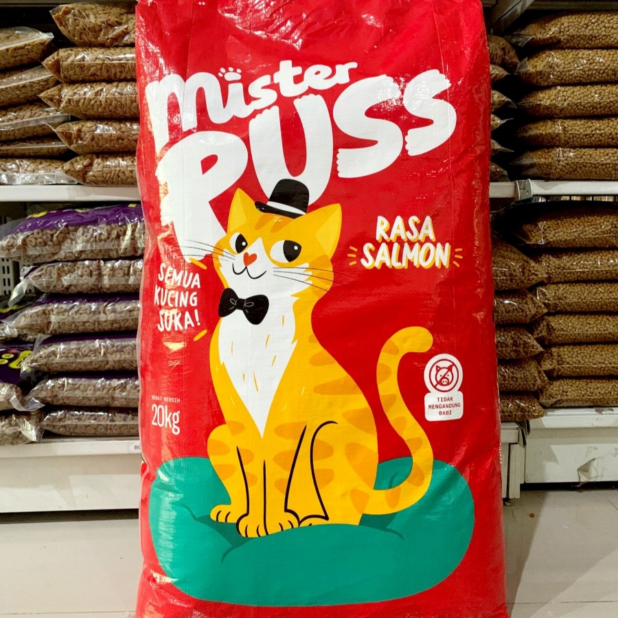 Mister Puss Salmon 20 kg | Makanan Kucing | Lazada Indonesia