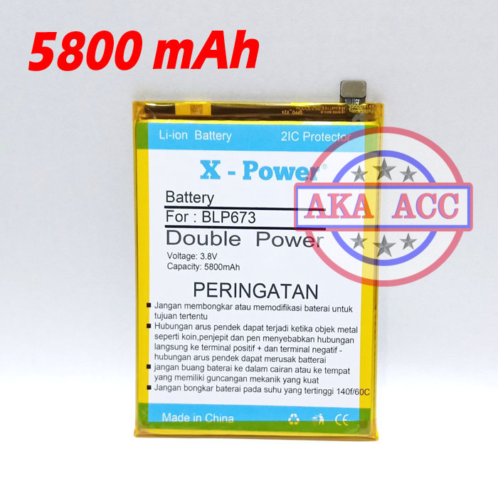 Baterai Oppo A7 CPH1901 BLP673 Batu Batre Tanam Double Power | Lazada ...