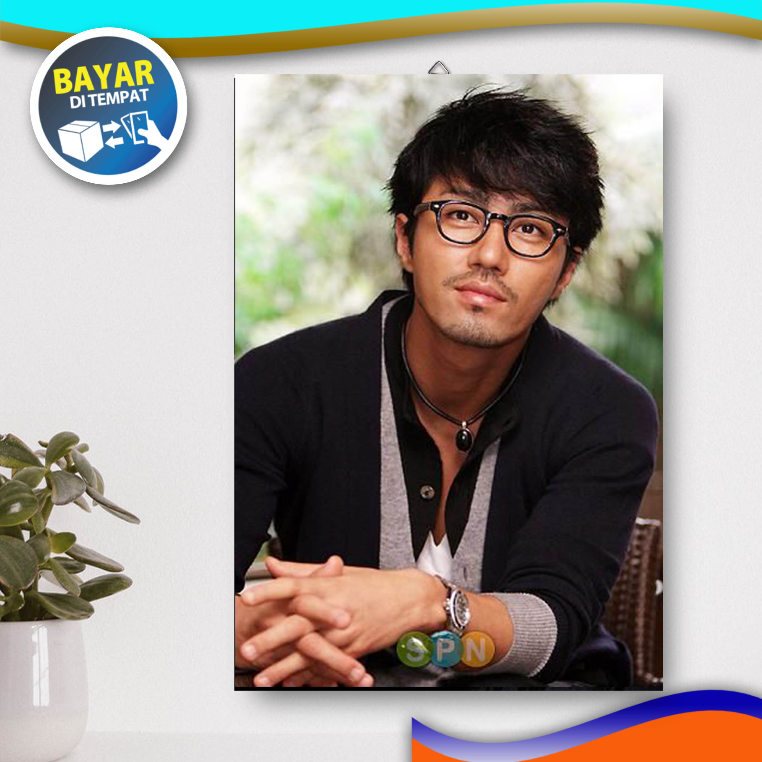 HIASAN DINDING TEMA AKTOR KOREA CHA SEUNG WON / POSTER AKTOR KOREA CHA SEUNG WON / POSTER KAYU ...