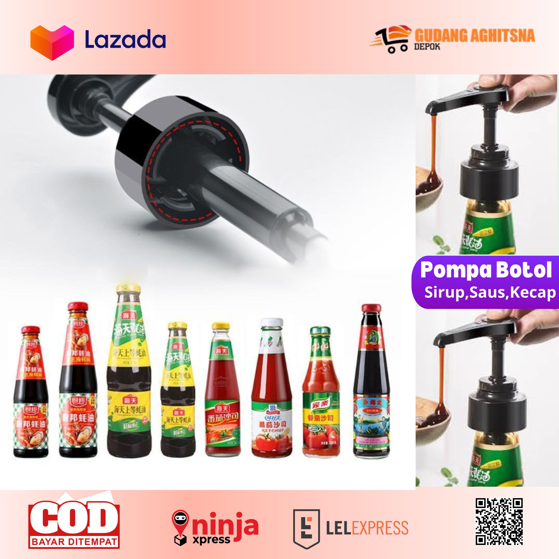 Pompa Botol Sirup | Pump Syrup | Pompa Sirup | Sirup Monin | Sirup ...