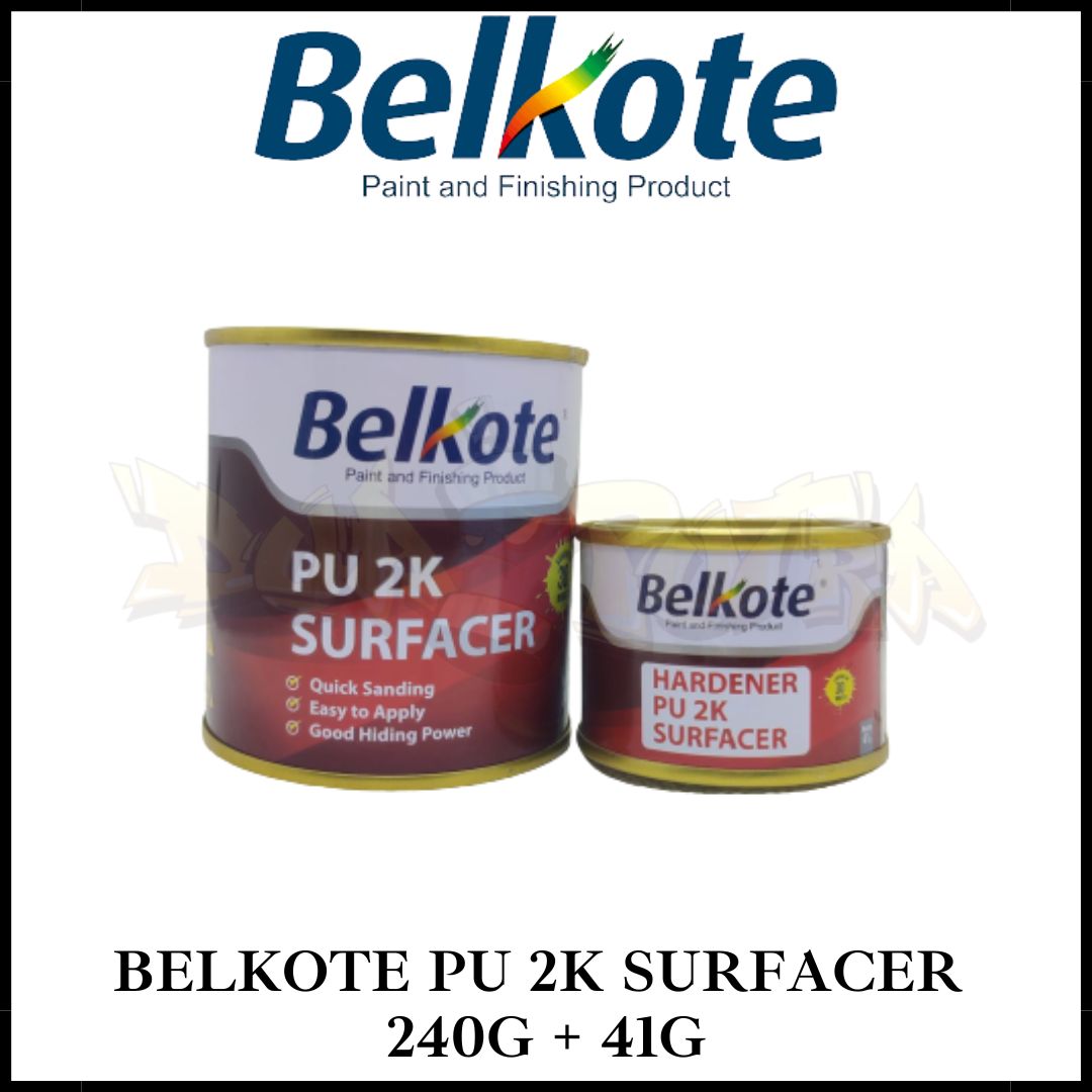 Belkote Epoxy PU 2K 1/4kg Filler Surfacer Cat Dasar Epoksi Abu-abu | Lazada Indonesia