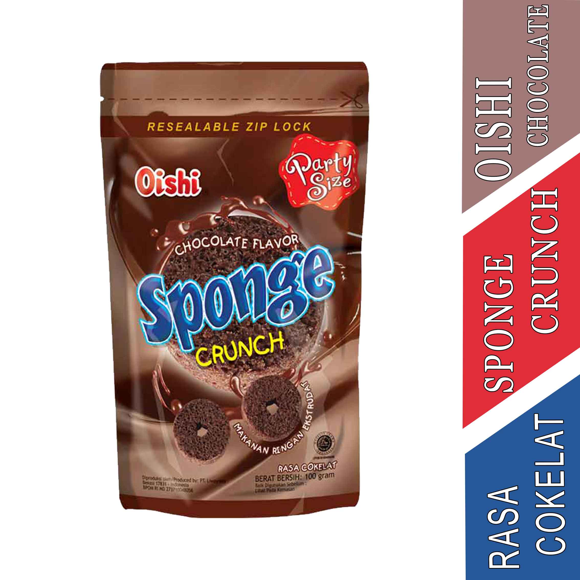 Chocolate Flavor- Oishi- Sponge Crunch- 100g | Lazada Indonesia