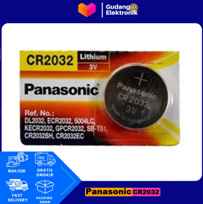 [ORIGINAL] Baterai Panasonic 2032 Original Batre Jam Tangan Remote ...